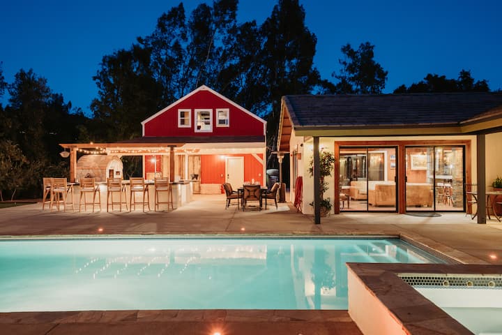 Pampas Farm: Pool, Hot Tub, Vineyard | 16 Guests - Temecula, CA