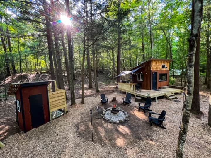 Cabin And Glamping Tent On Stream - 45 Acres - Kerhonkson, NY