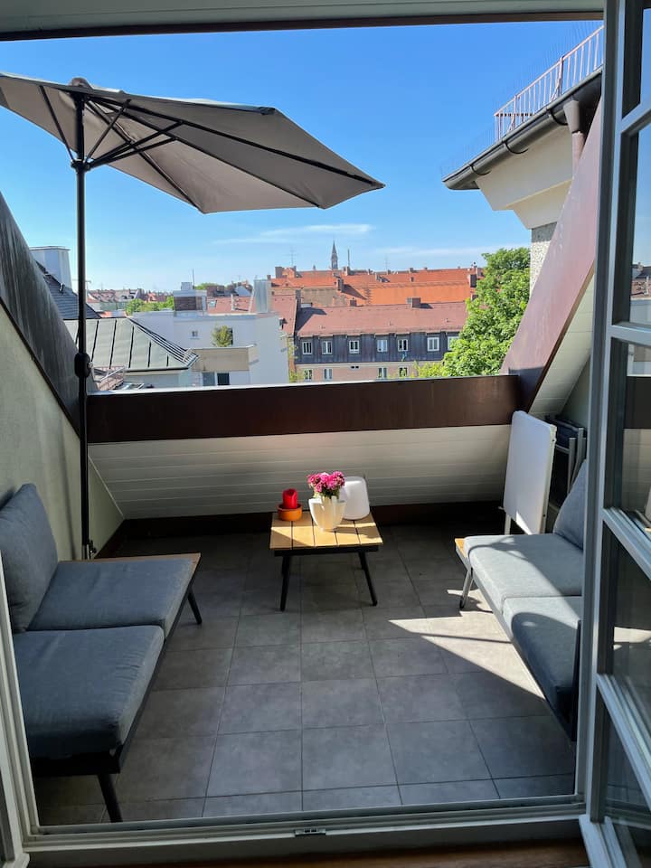 100 Qm Penthouse In Schwabing Mit Dachterrasse - Munich (Monacor di Baviera)