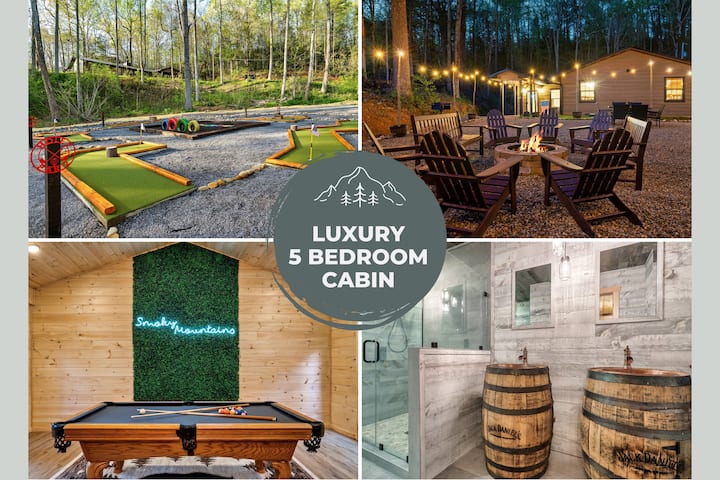 Luxury Cabin: Mini-golf-firepit-game Room - Gatlinburg, TN