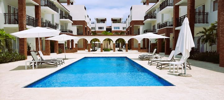 Deluxe New Condo/1br-1bt/close To Beach/pool View - Punta Cana