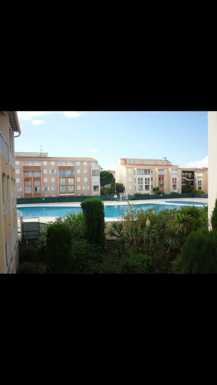 Lagon Bleu Lumineux Logement Avec Piscine Tennis - Fréjus