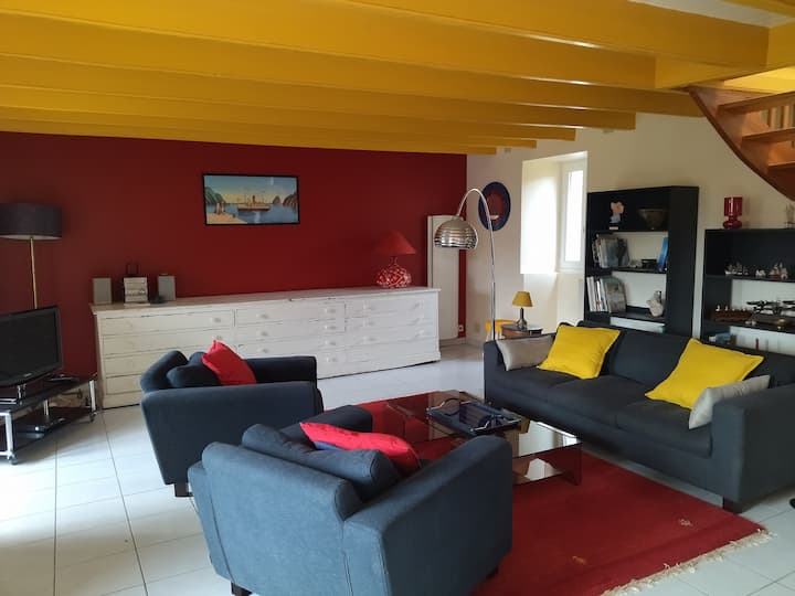 La Glycine - Maison Avec Jardins - 8 Pers. - Guérande