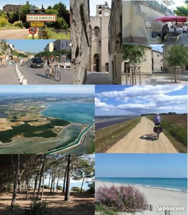 Maison Nature Avec Piscine Et Tennis - Frontignan