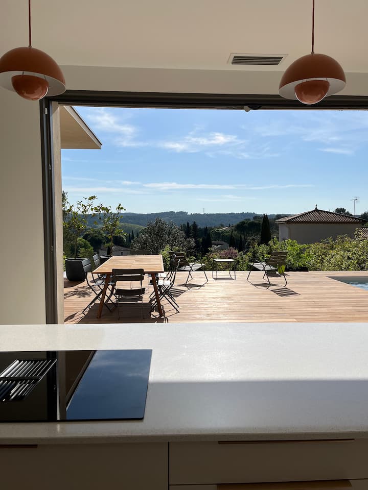 Montferrier/montpellier Piscine Vue Exceptionnelle - Montpellier