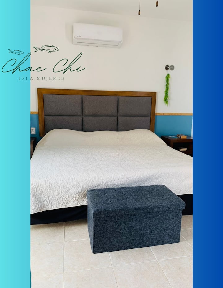 Pez Lisa  King Bed - Solo Adultos - @Casa Chac Chi - Isla Mujeres