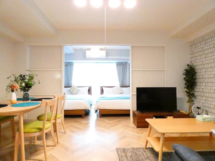 404/狸小路、大通、すすきの徒歩圏の美築ハイグレード/エアコン/敷地内コインパーキング - Sapporo