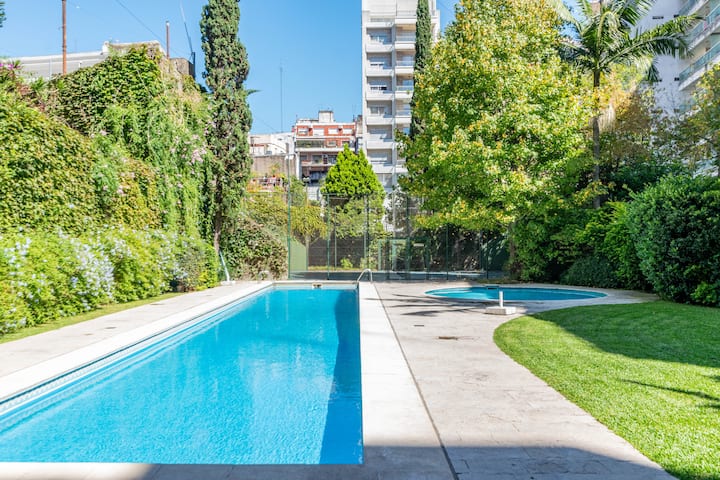 Family Apartment Heart Palermo Soho: Pool & Garden - Buenos Aires