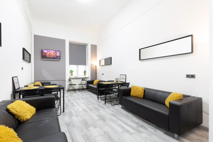⭐6room-14bed-4bath ☕Free-beer & Breakfast ❤️Airco - Budapeste