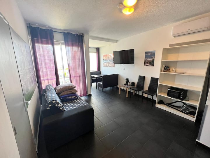 Studio Cabine Vue Mer 5 Personnes Centre Ville - La Grande-Motte