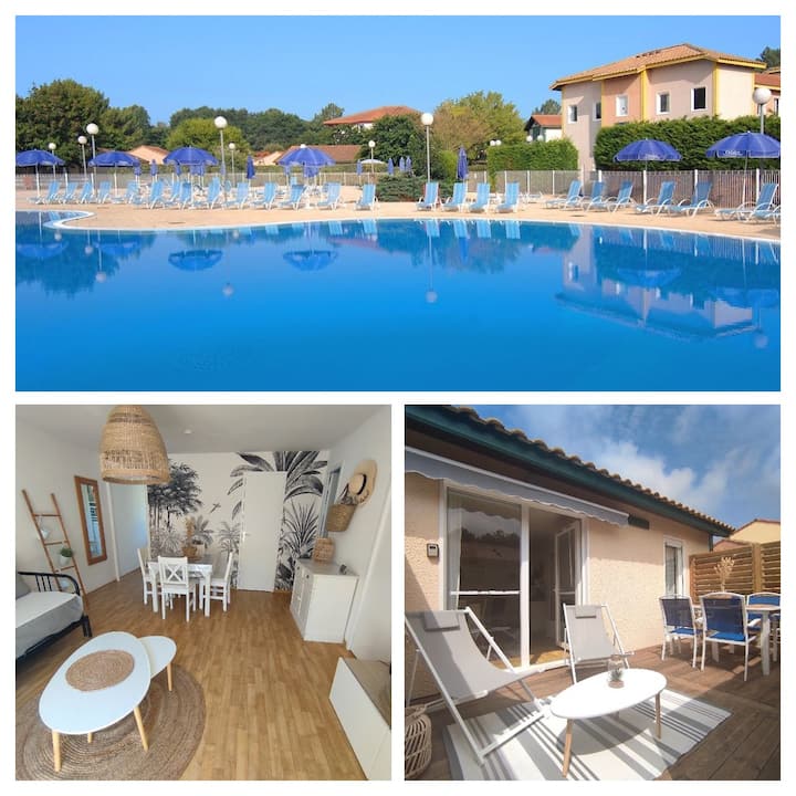 Proche Océan, Maison 2 Ch Dans Résidence Piscine - Messanges