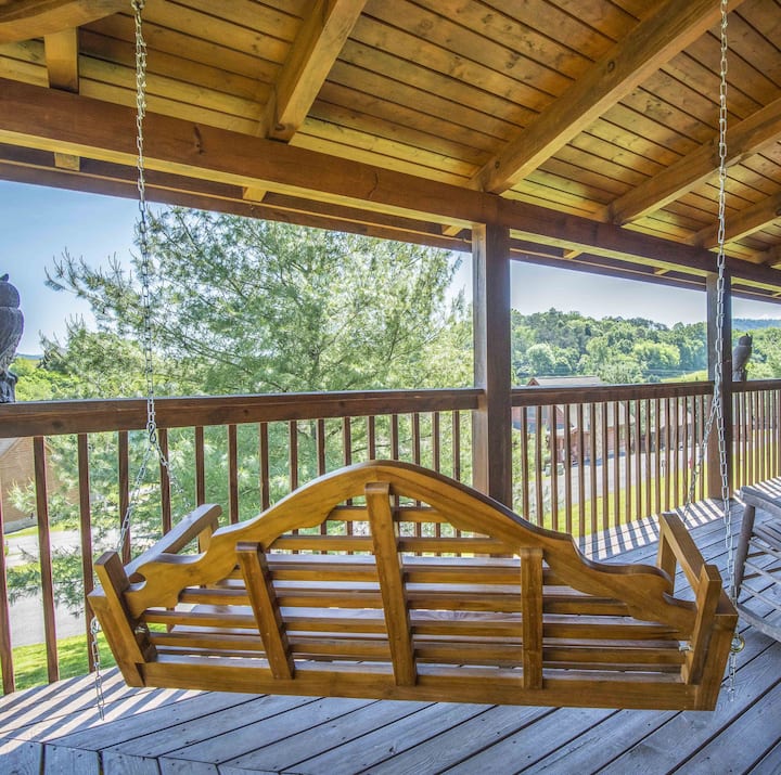 3kings|deck|fireplace|100mbps|arcade|dollywood 5mi - Sevierville, TN