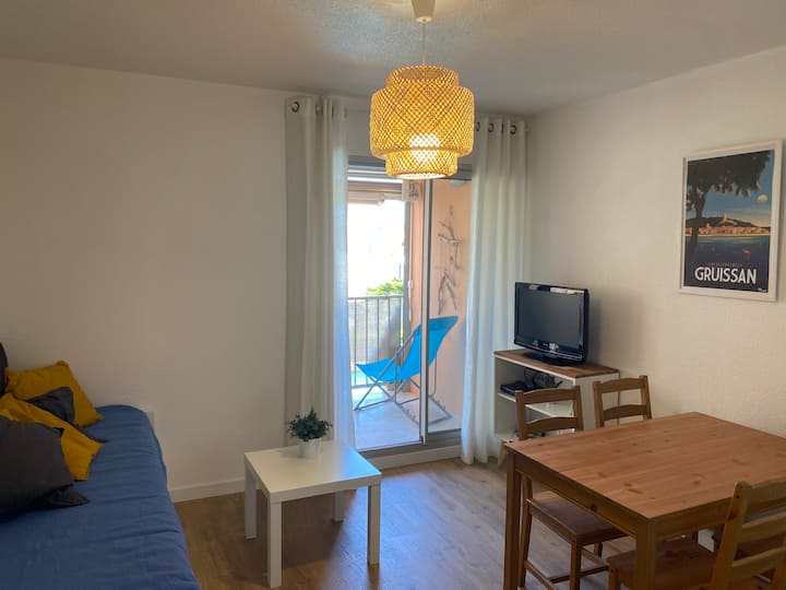 Agréable T2 - Résidence Avec Piscine - Gruissan