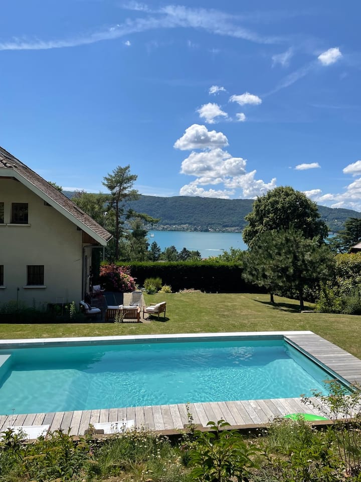 Maison + Piscine  Lac Annecy- Veyrier Du Lac Plage - Veyrier-du-Lac