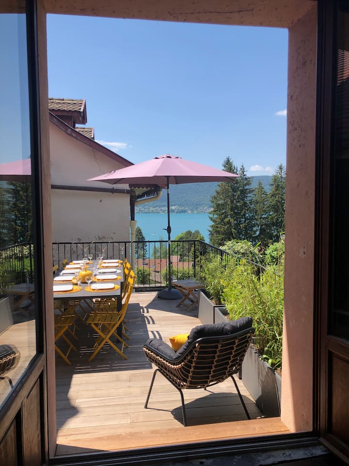 Maison Des Pérolles - Vue Lac Et Montagne, Famille - Annecy