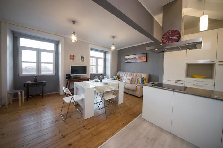 Captain House: Amazing Apartment In Central Santos - Amadora