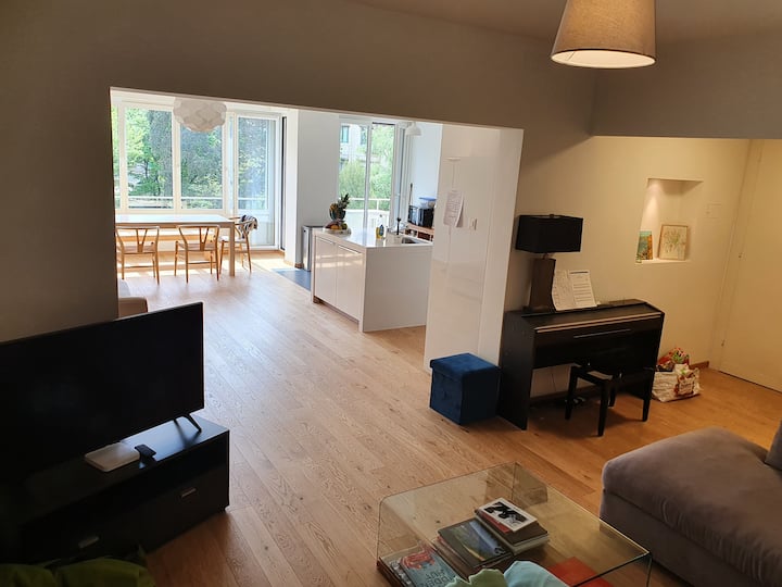 Modern, Sunny 4br Family Apartment With Parking - Genève