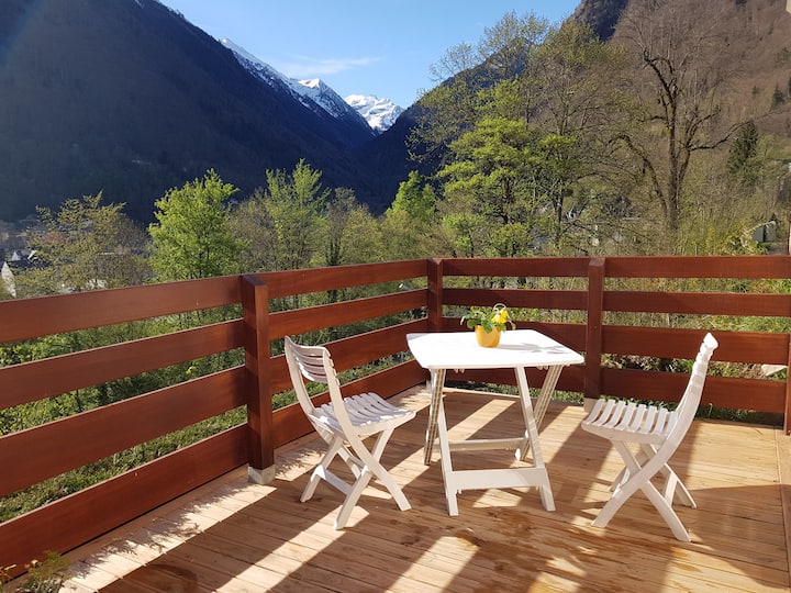 Terrasse Avec Magnifique Vue Panoramique - Cauterets