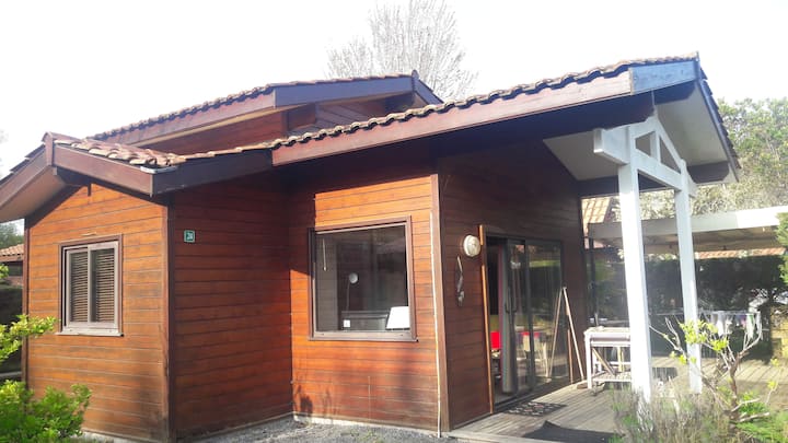 Chalet Dans Camping Au Bord Du Lac - Biscarrosse Plage