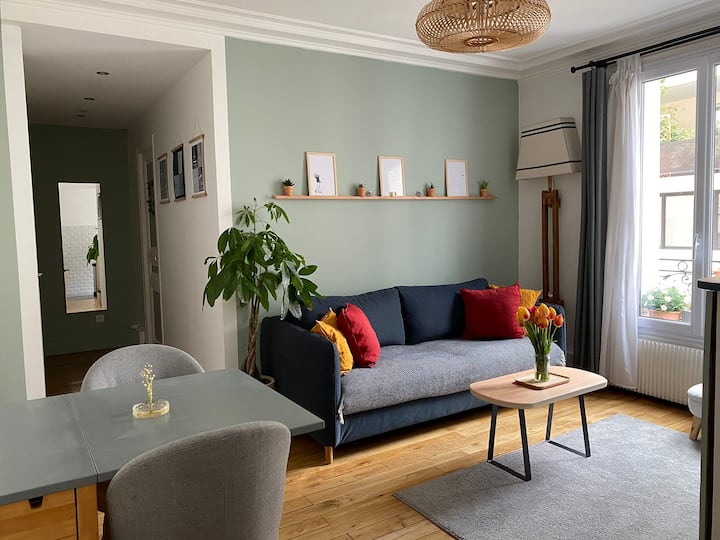 Cosy Flat 60m² For Family/baby 5min Walk Metro - Boulogne-Billancourt