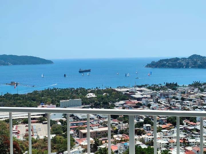 Espacioso Y Elegante Apt. Bahía - 25 Min Caminando - 阿卡普高