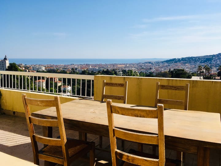 Appart Calme, Dern éTage, à20min Du Cv En Tram+bus - Nice