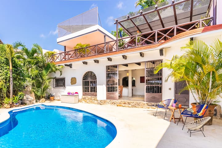 Bright Villa, 3bed W/ En-suites, Pool, Ocean Views - Sayulita