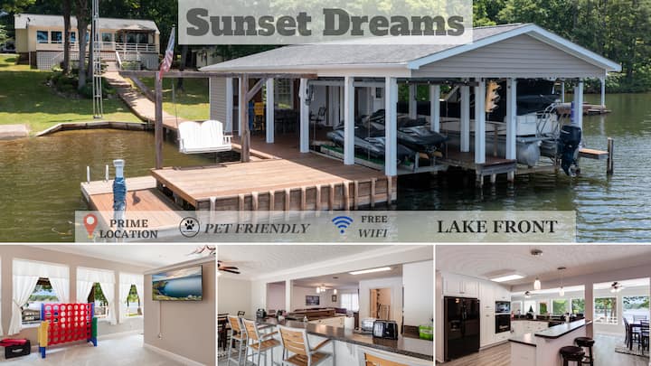 Lakefront Home, Dock, Firepit, Flat Yard, Kayak - Lake House, Gasburg