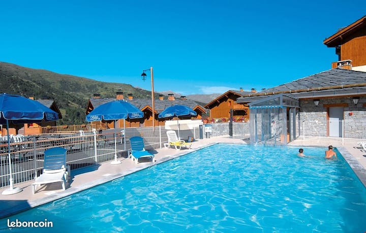 Appartement 5 P Piscine & Vue Balcon Panoramique - Valmeinier