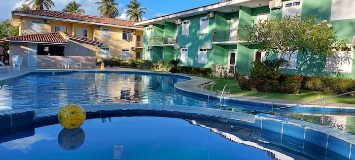 Flat Encantador Em Frente A Praia De Taperapuã - Porto Seguro