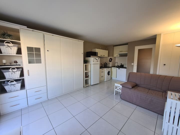 Studio De Standing Avec Piscine Et Parking - Plage de Sainte-Maxime