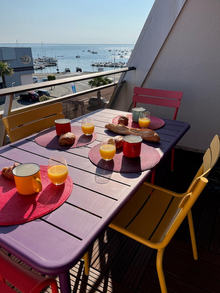 Arcachon: Superbe Appartement Vue Bassin - Bassin d'Arcachon