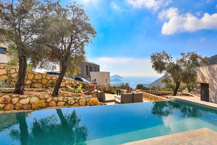 Best Sea View Pool Stay | Villa Arycandia Lux! - Kaş