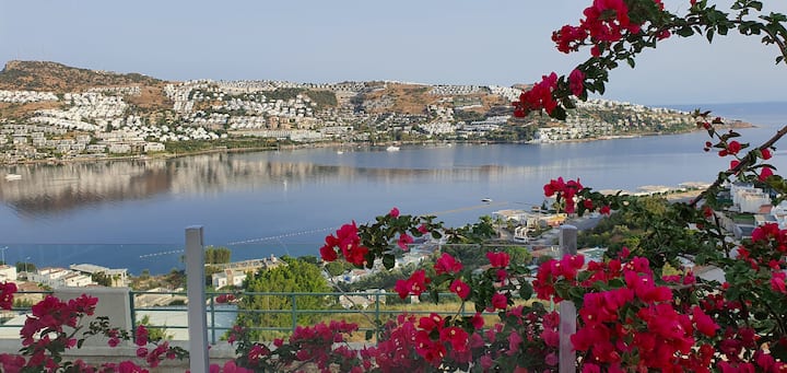 Amazing See View & Private Pool, Min 1 Week Stay - Göltürkbükü