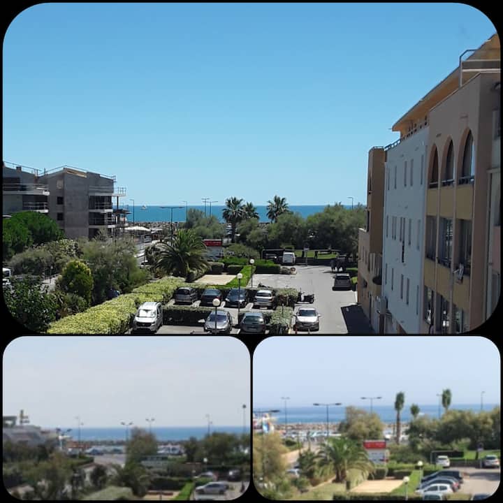 Coquet T2 Vue Mer & Place Parking Privative - Sète