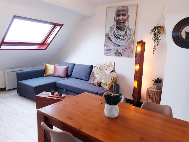 Appart Calme & Lumineux ☼ Vue Mer - Plage 20m ☼ - Ambleteuse