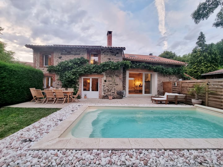 Charmante Maison Avec Piscine Et éTang Privé - Bellac