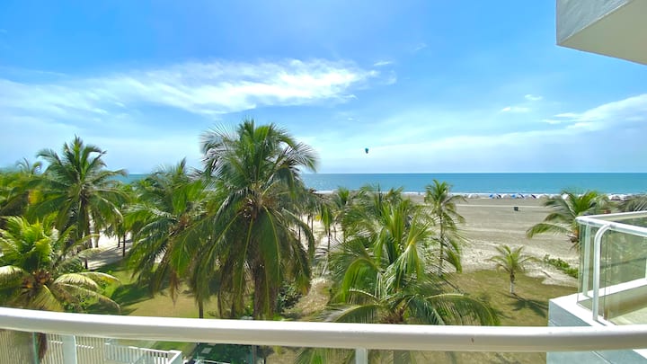 Family-friendly - Spacious Balcony - Direct Beach - Colombia