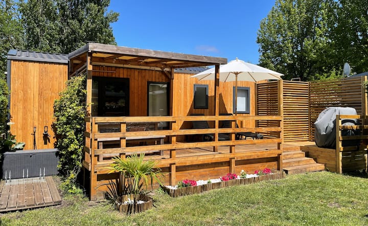 Mobil Home Climatisé 3 Chambres Camping 5 éToiles - Sanguinet