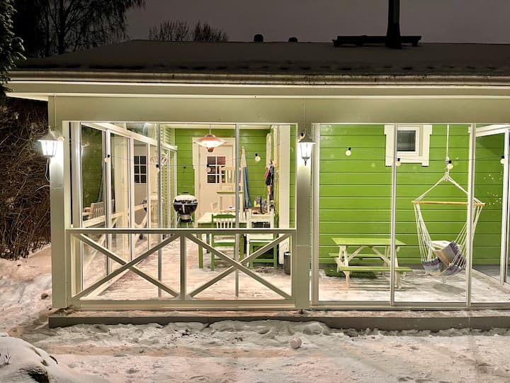 Cottage With Sauna, Patio With Barbecue & Jacuzzi - Tampere