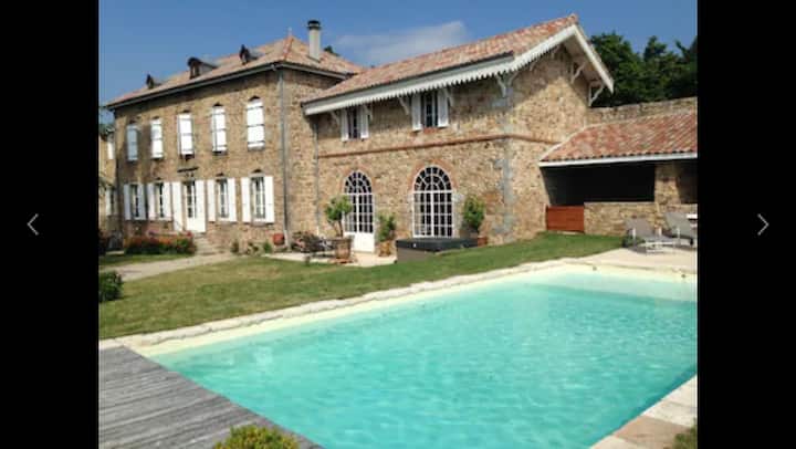 Demeure En Pierre 400m2 Piscine/jacuzzi/jardin - Annonay