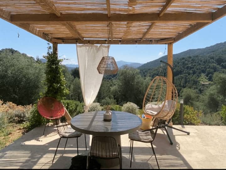 Villa Avec Piscine  En Montagne Corse - Lac de Nino