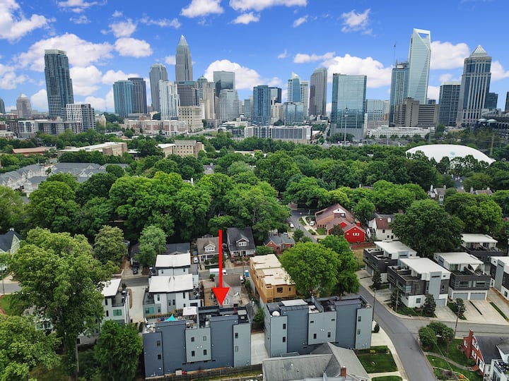 City Views Rooftop Hot Tub & Short Walk To Stadium - Charlotte, NC