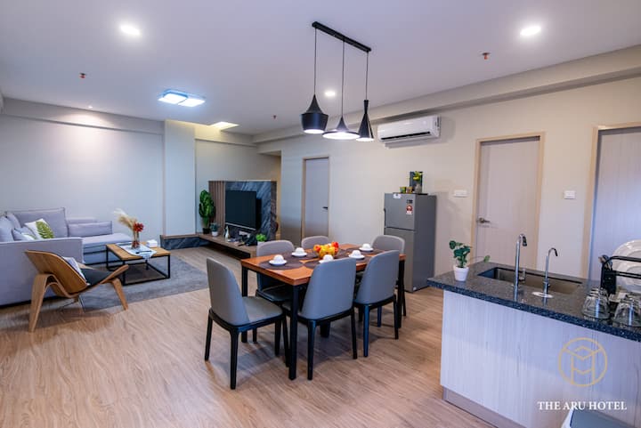 【The Aru Hotel】｜family Suite 3br｜netflix｜kitchen - Kota Kinabalu