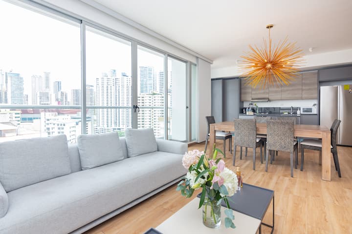 Luxury 2 Bedroom Apt Free Parking & Balcony - Panama