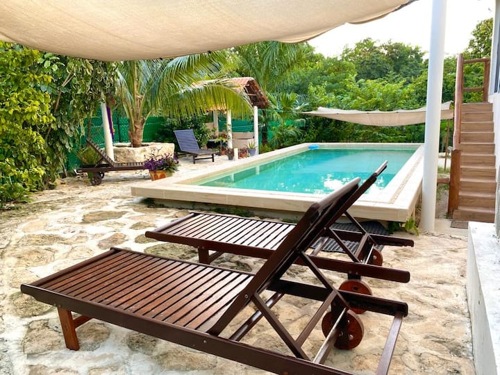 Condo Vip / Eco Friendly Stay With Pool / Ac - Cozumel