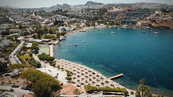 Brand New, Sea View Villa W/ Private Beach Access - Gündoğan