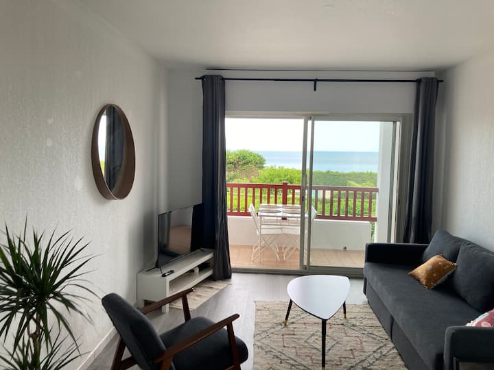Appartement T2 Vue Océan Au Coeur De Bidart - Baskenland