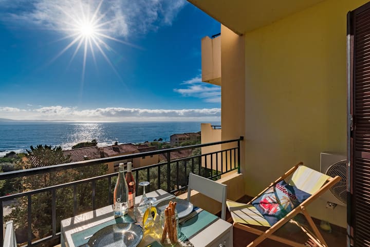 ✨ A Piaghja ✨Studio Avec Vue Imprenable Sur La Mer - Ajaccio