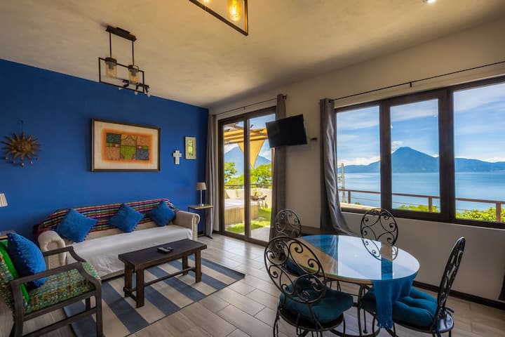 1 Bd/1bath Incredible Lake View And Jacuzzi - Panajachel